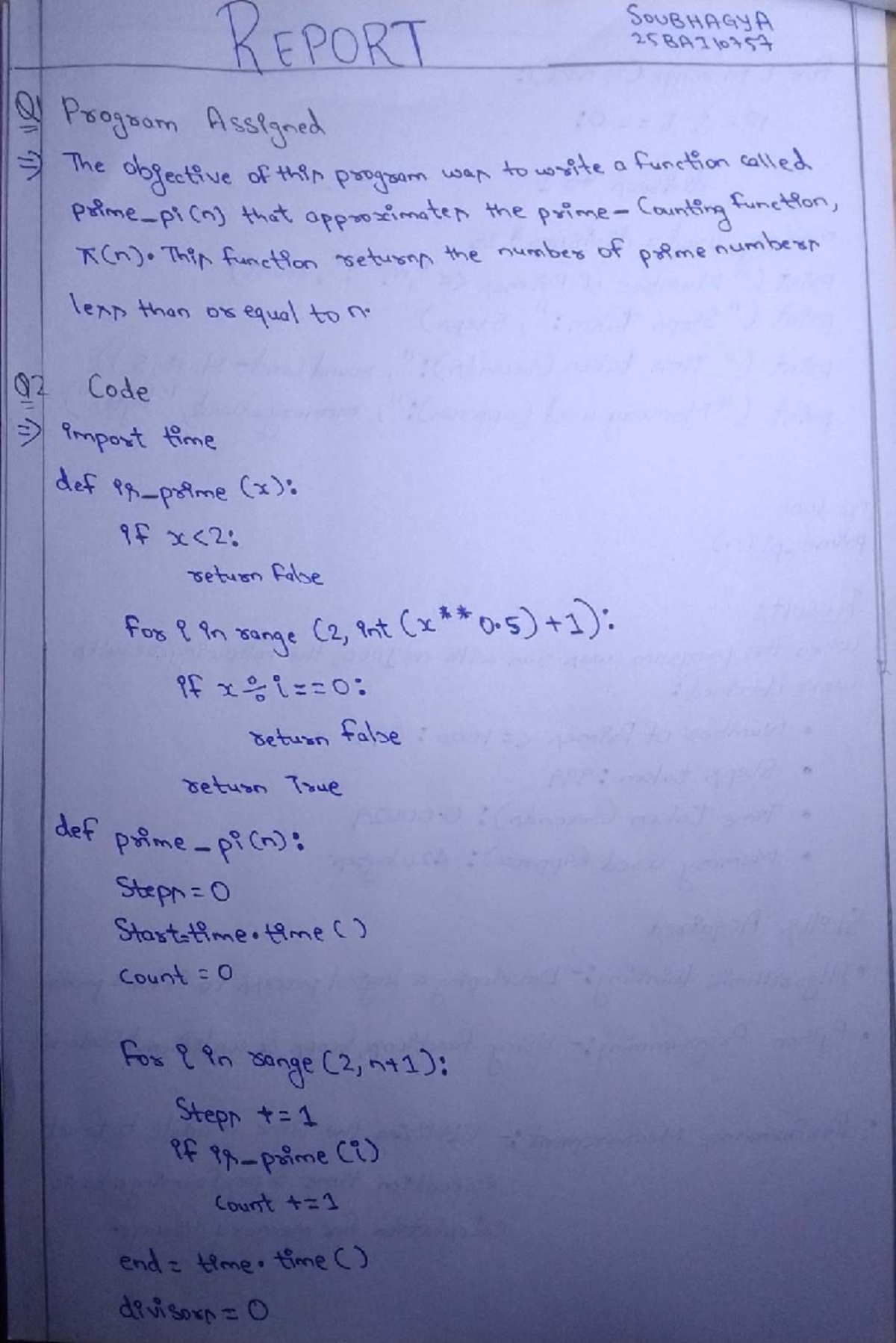 Report on Problem Solving Assignment-1 (Course Code: SoueHAGHA) - Studocu