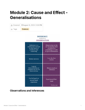 Module 3: Scientific Models - Understanding and Applications - Studocu