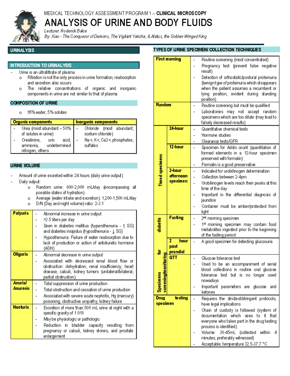 MTAP-1-AUBF - Comprehensive Review Notes on Clinical Microscopy - Studocu