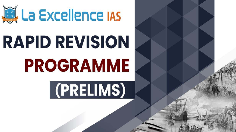 RRP (Prelims) Modern History Ready Reckoner: Key Topics & Events - Studocu