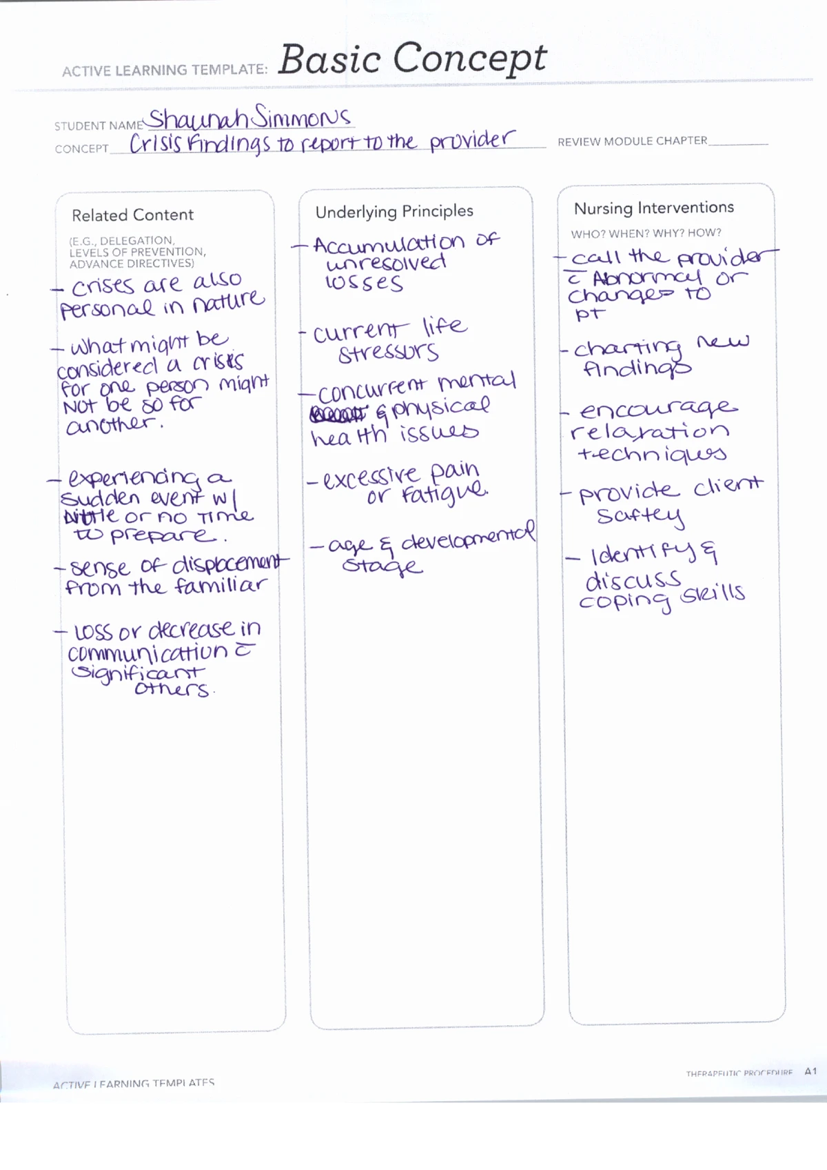 Mental health ati remediation templates - ACTIVE LEARNING TEMPLATE ...