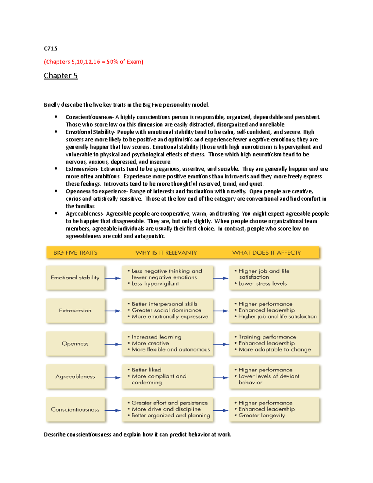 C715 Study Guide - Lecture notes 1,5,9,10,12,14,16 - C (Chapters 9,10 ...