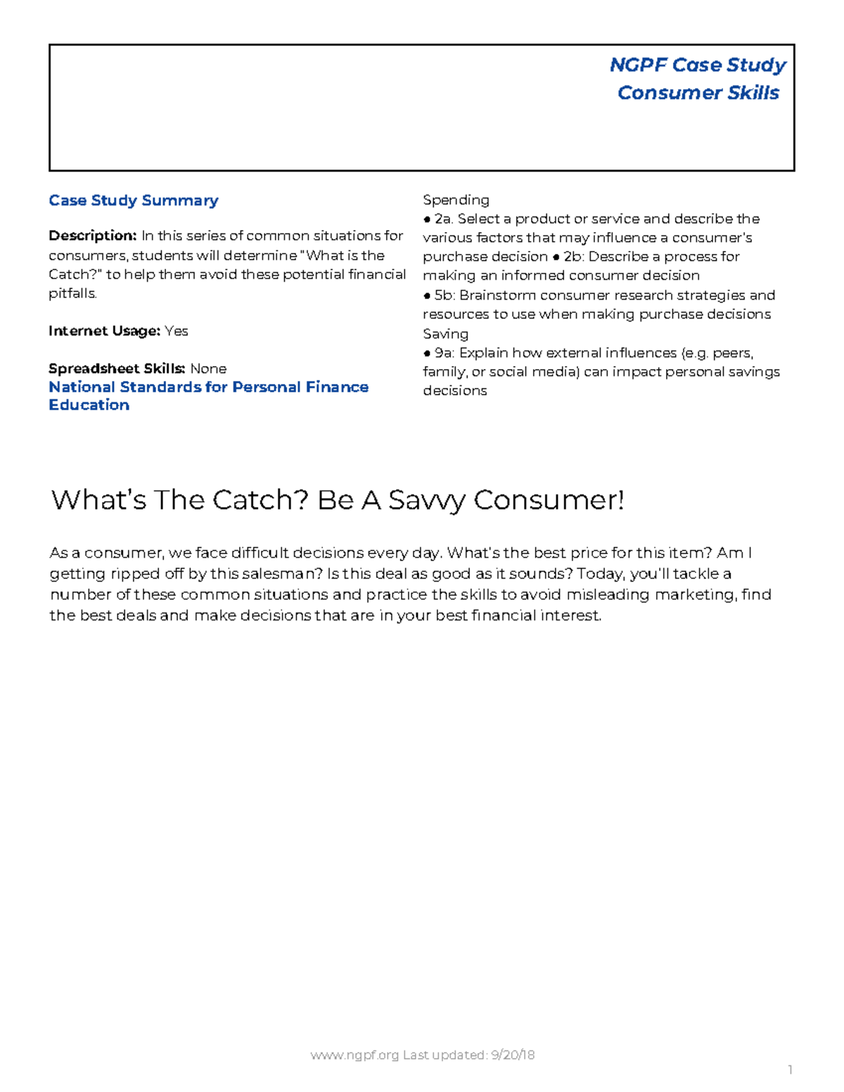 Consumer Skills CS Case Study: Navigating Consumer Pitfalls - Studocu