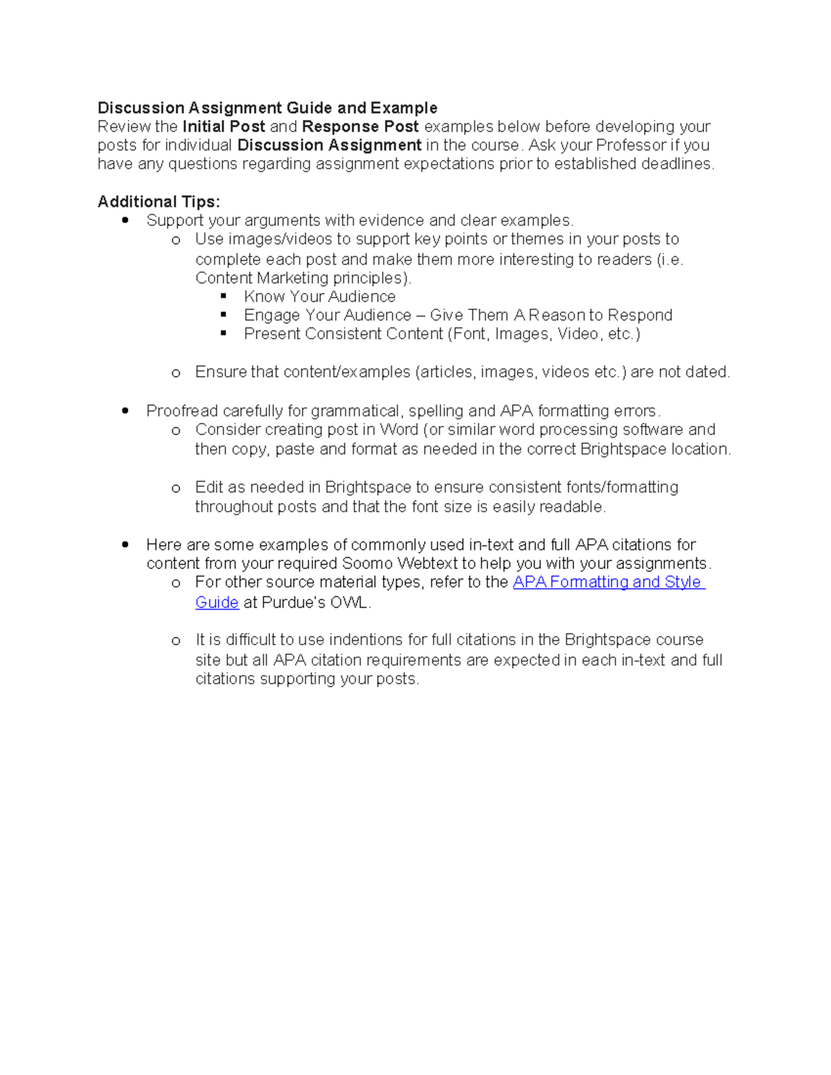 UC MKT205 Discussion Assignment Example 2 - Discussion Assignment Guide ...