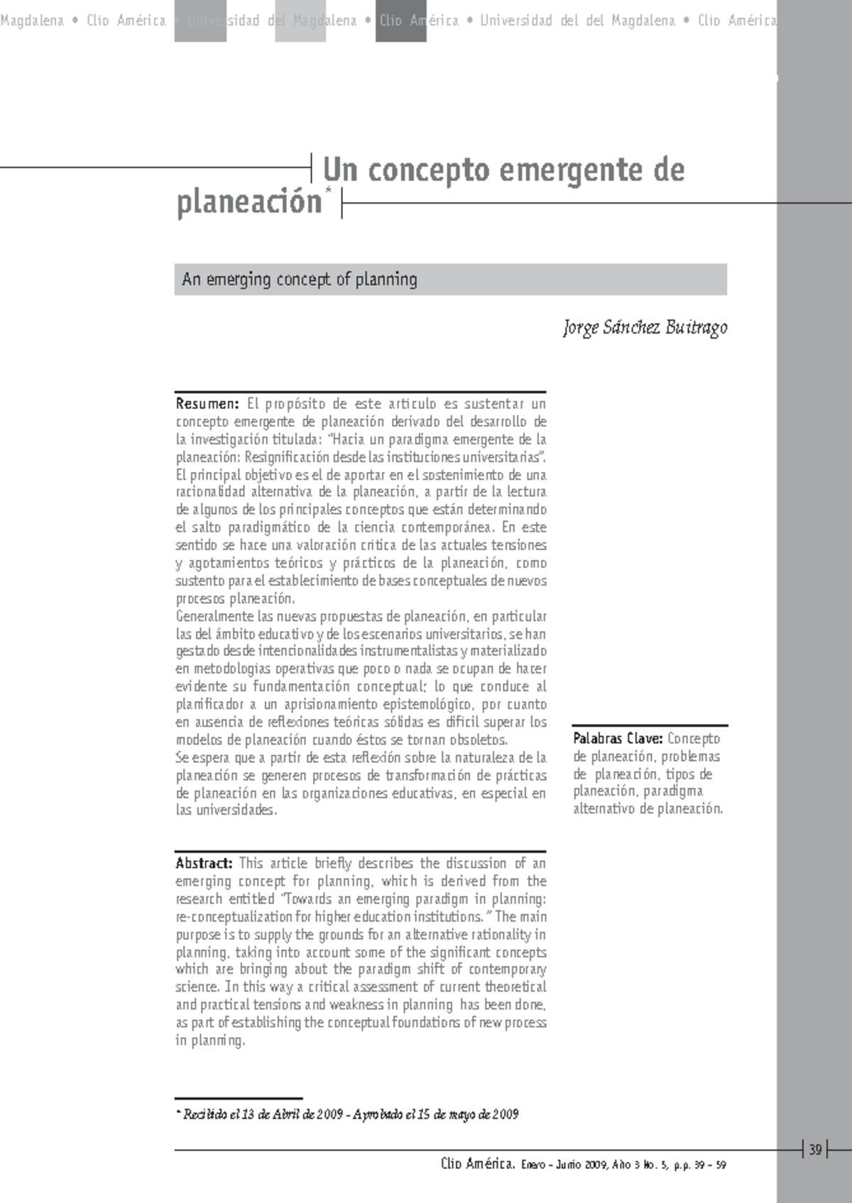 Dialnet - Un Concepto Emergente de Planeación en Educación Superior ...
