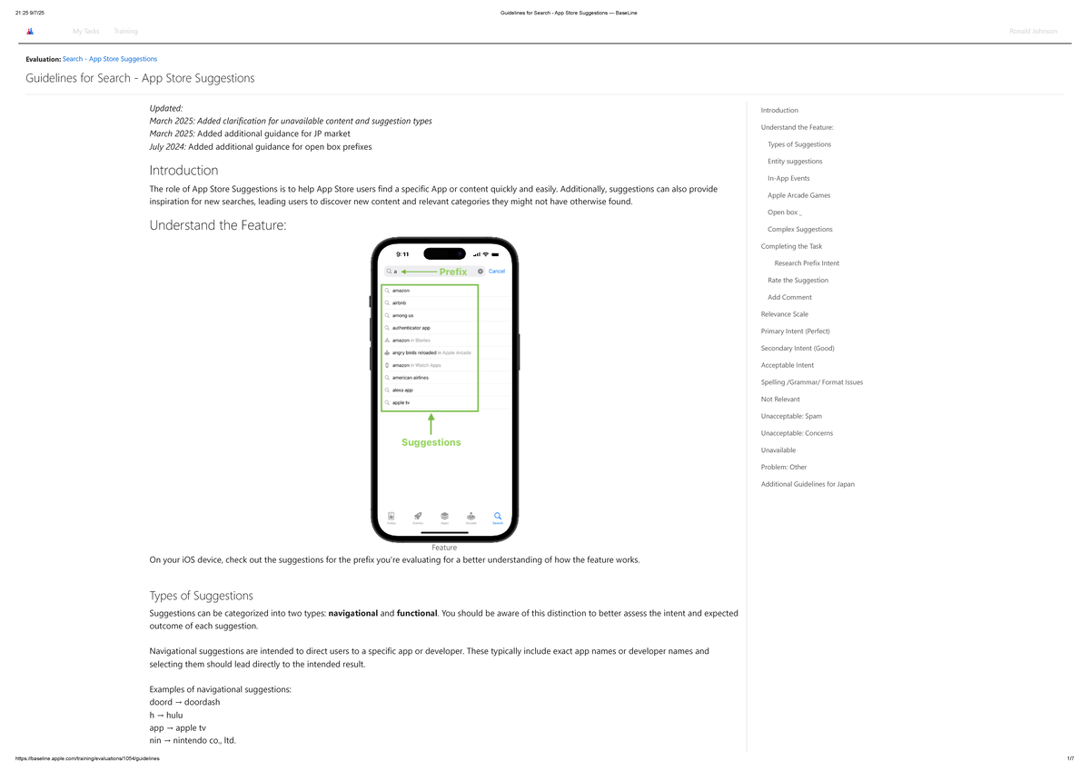 21:25 Guidelines for Search App Store Suggestions - BaseLine Evaluation ...
