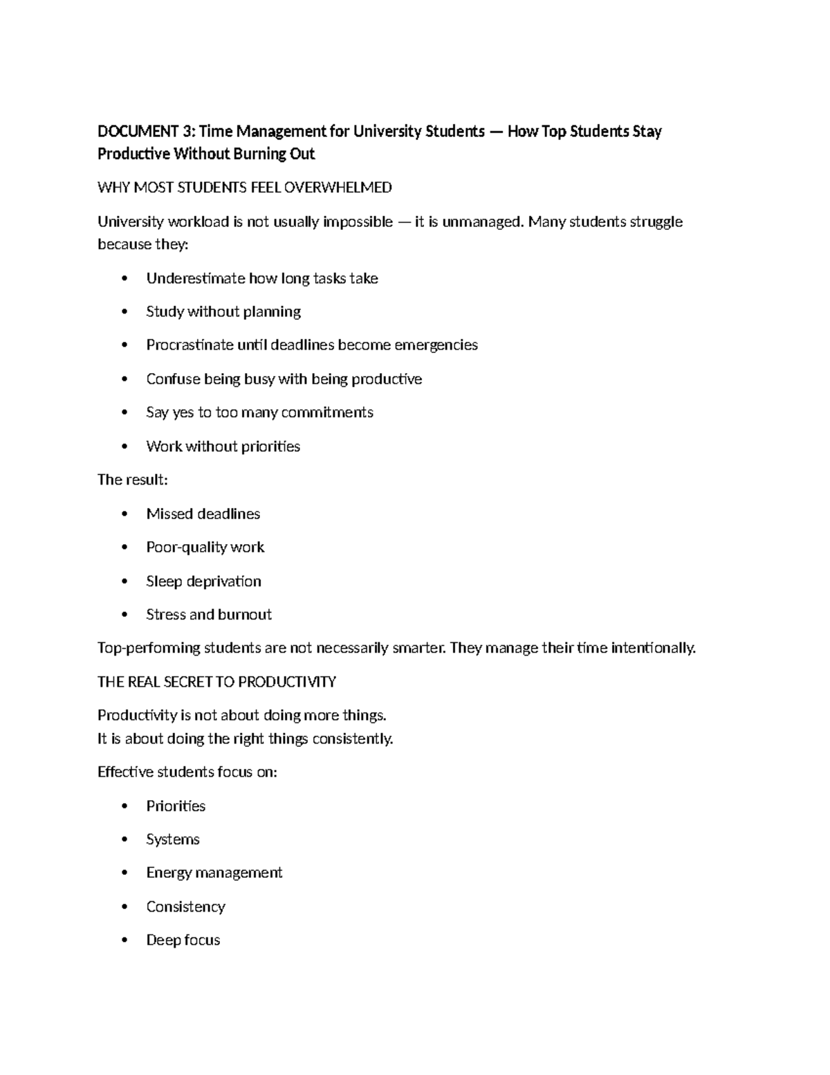 Time Management Strategies for University Students: Boost Productivity ...