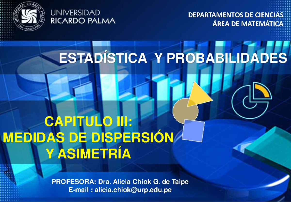 Teoría 03 - Medidas de Dispersión y Asimetría 2025-II - Studocu