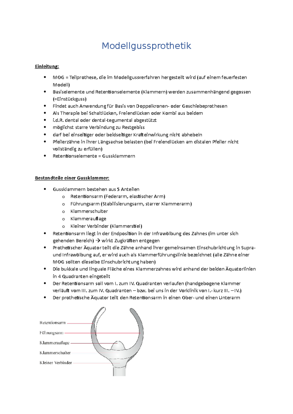 Modellgussprothetik: Grundlagen und Details für Dentale Anwendungen ...