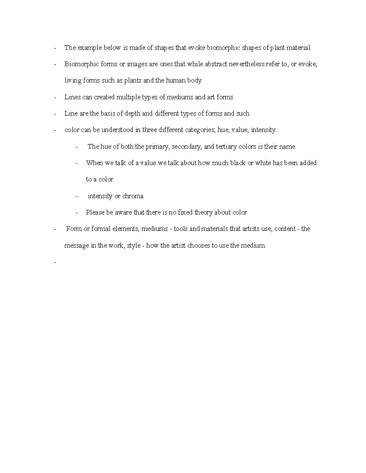 Unit 1 notes - Unit 1 Lecture Note Art Appreciation - The example below ...
