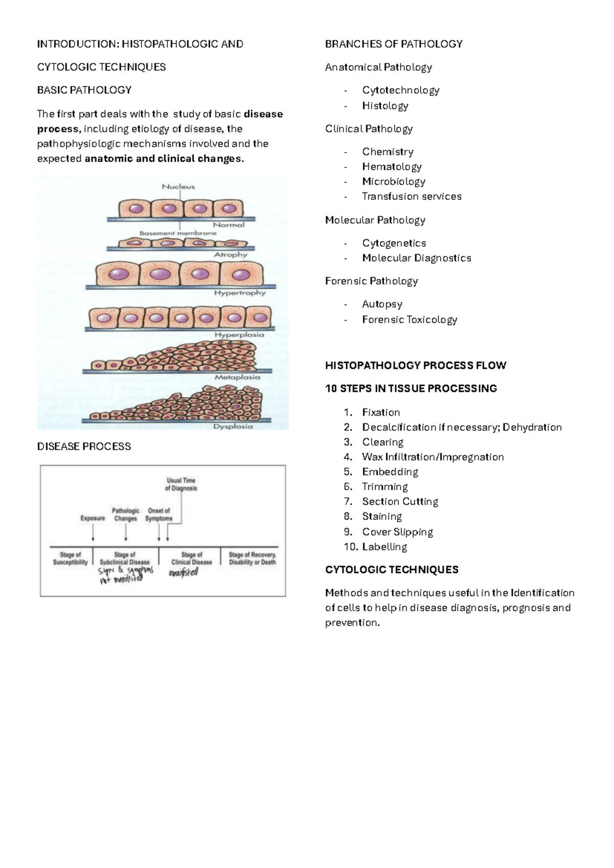 Lecture 1: Introduction to Histopathology Techniques and Processes ...