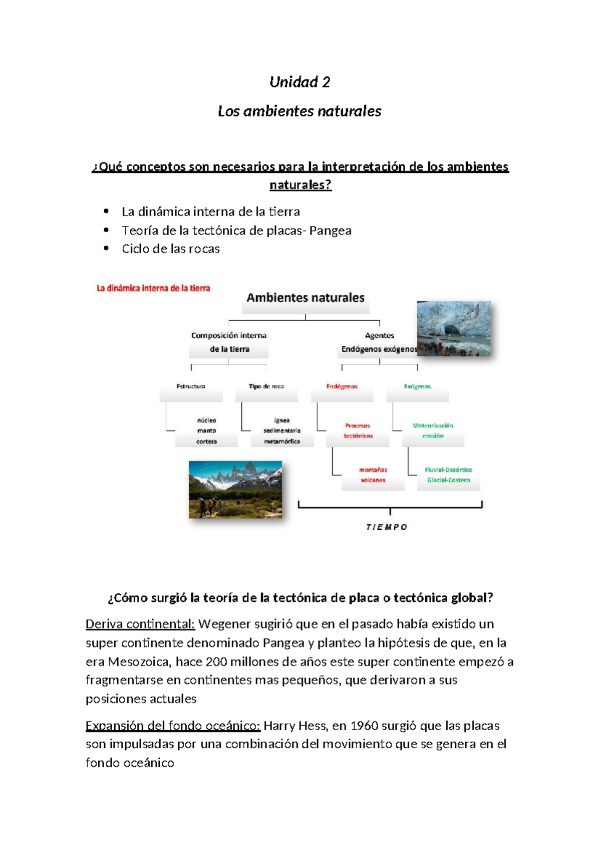 Unidad 2: Volcanes y Terremotos en la Dinámica de la Tierra - Studocu
