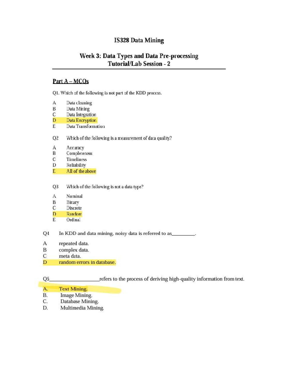 IS328 Lab Tutorial Week 3: Descriptive Statistics & Data Analysis - Studocu