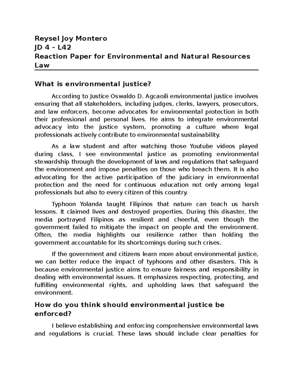 Montero Environmental Justice - Reysel Joy Montero JD 4 – L Reaction ...