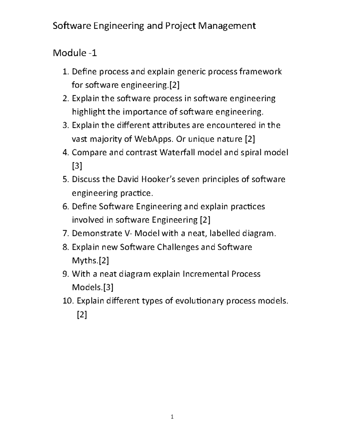 SEPM Important Questions: Software Engineering & Project Management ...