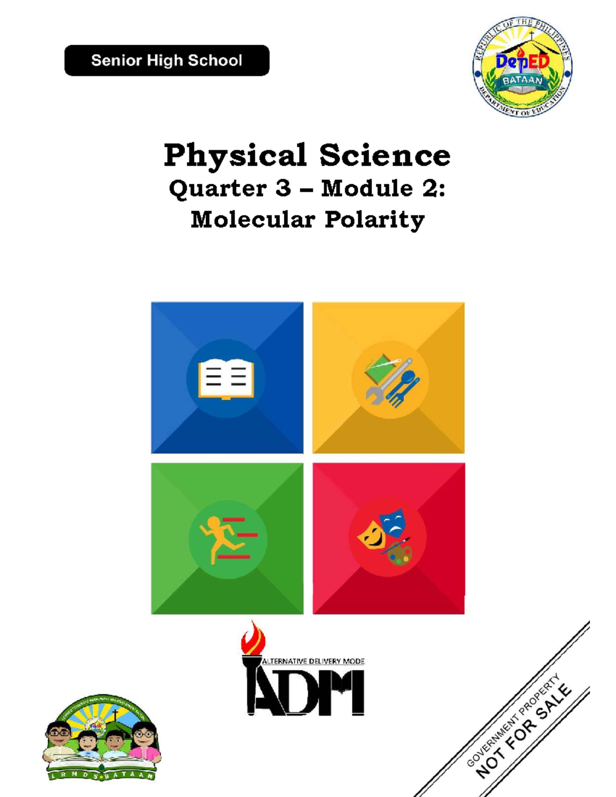 Physical Science Grade 11: Quarter 3 Module 2 on Molecular Polarity ...