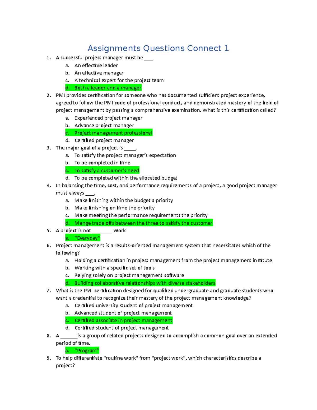 Project Management Assignment - OPR 725 - Seneca College - Studocu