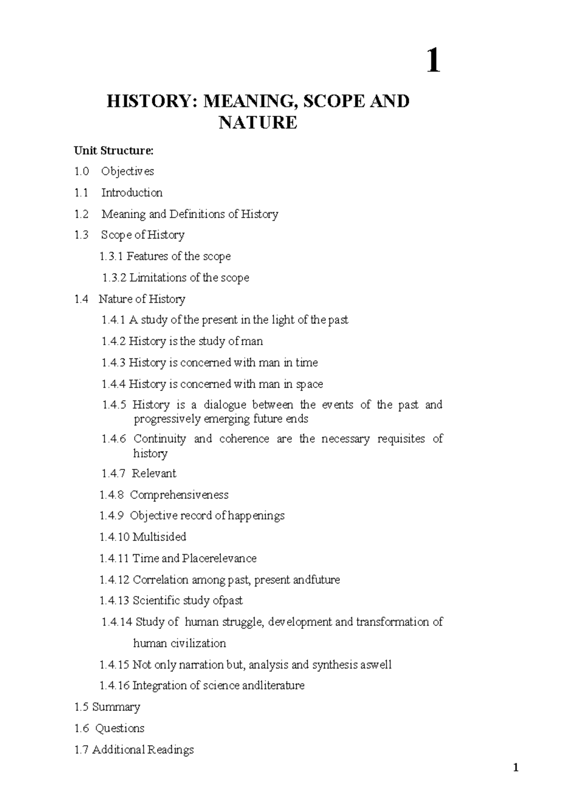 HIST 101: Understanding the Meaning, Scope, and Nature of History - Studocu