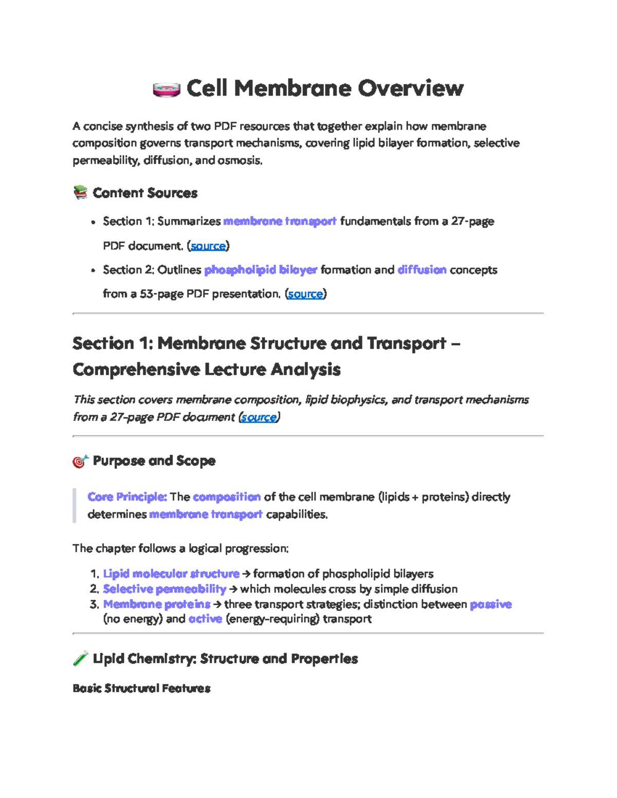 BIO CHAP 6 - LECTURE NOTES ON CELL MEMBRANE TRANSPORT MECHANISMS - Studocu