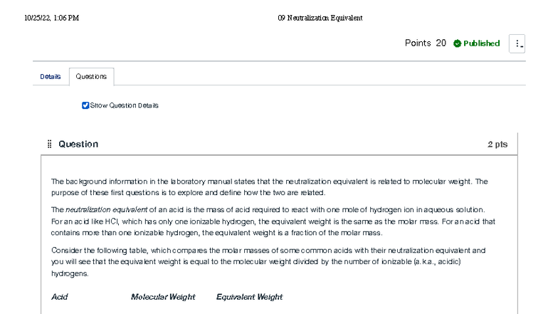 09 Neutralization Equivalent: Understanding Acid-Base Relationships ...