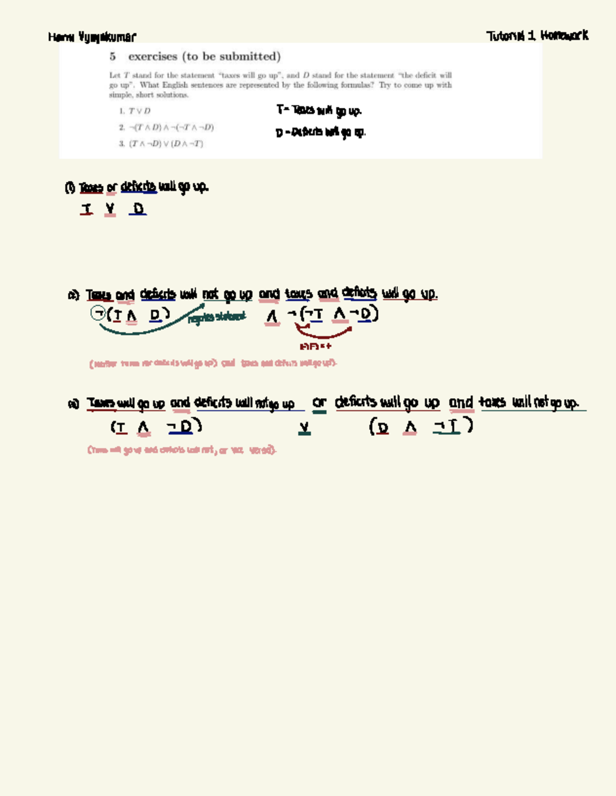 Tutorial Homework - Exercise 5 - Harni Vijayakumar Tutorial 1 Homework ...