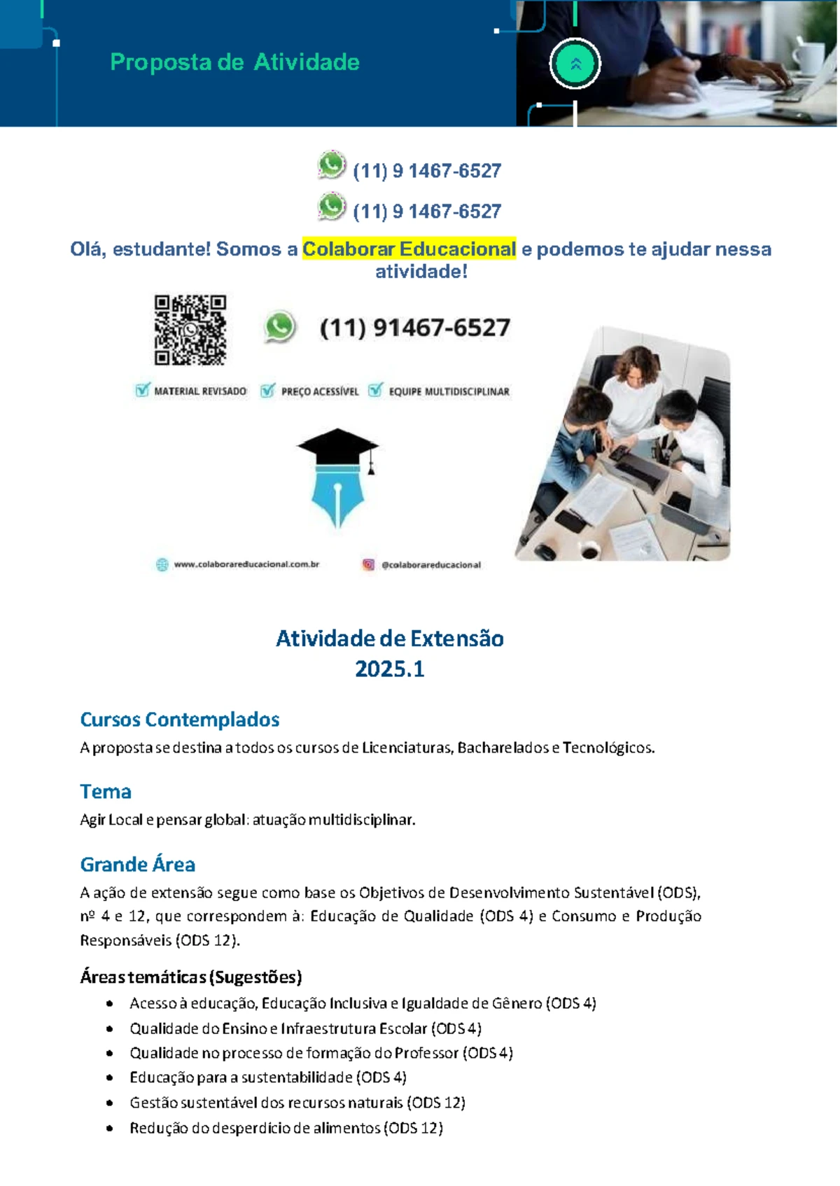 Gestão sustentável dos recursos naturais (ODS 12) - SOLICITE JÁ O SEU ...