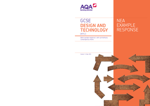 [Solved] Give some ideas for the NEA DT - Design and Technology - Studocu