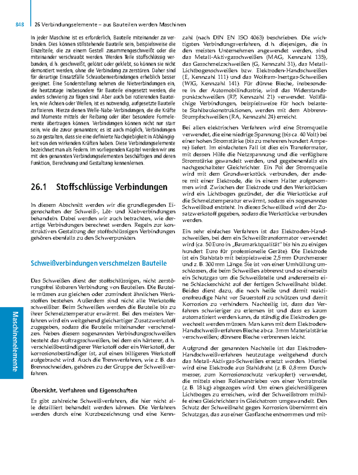Maschinenelemente: 26.1 Stoffschlüssige Verbindungen und deren ...