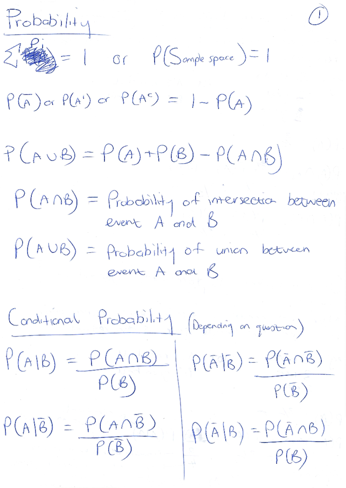 Probability - STAF121/STAS1X1: Foundation Statistics - Probability 1 L ...