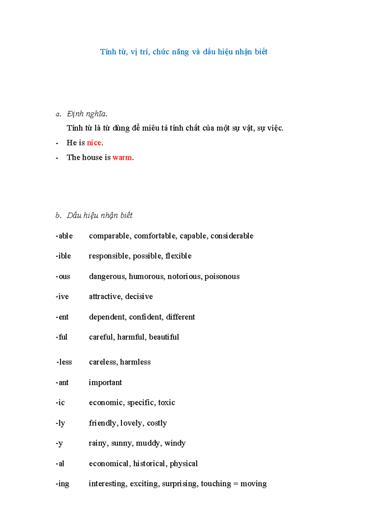 BT Tổng hợp kiến thức hay Unit 6 (Lesson 3 & Review) - Studocu