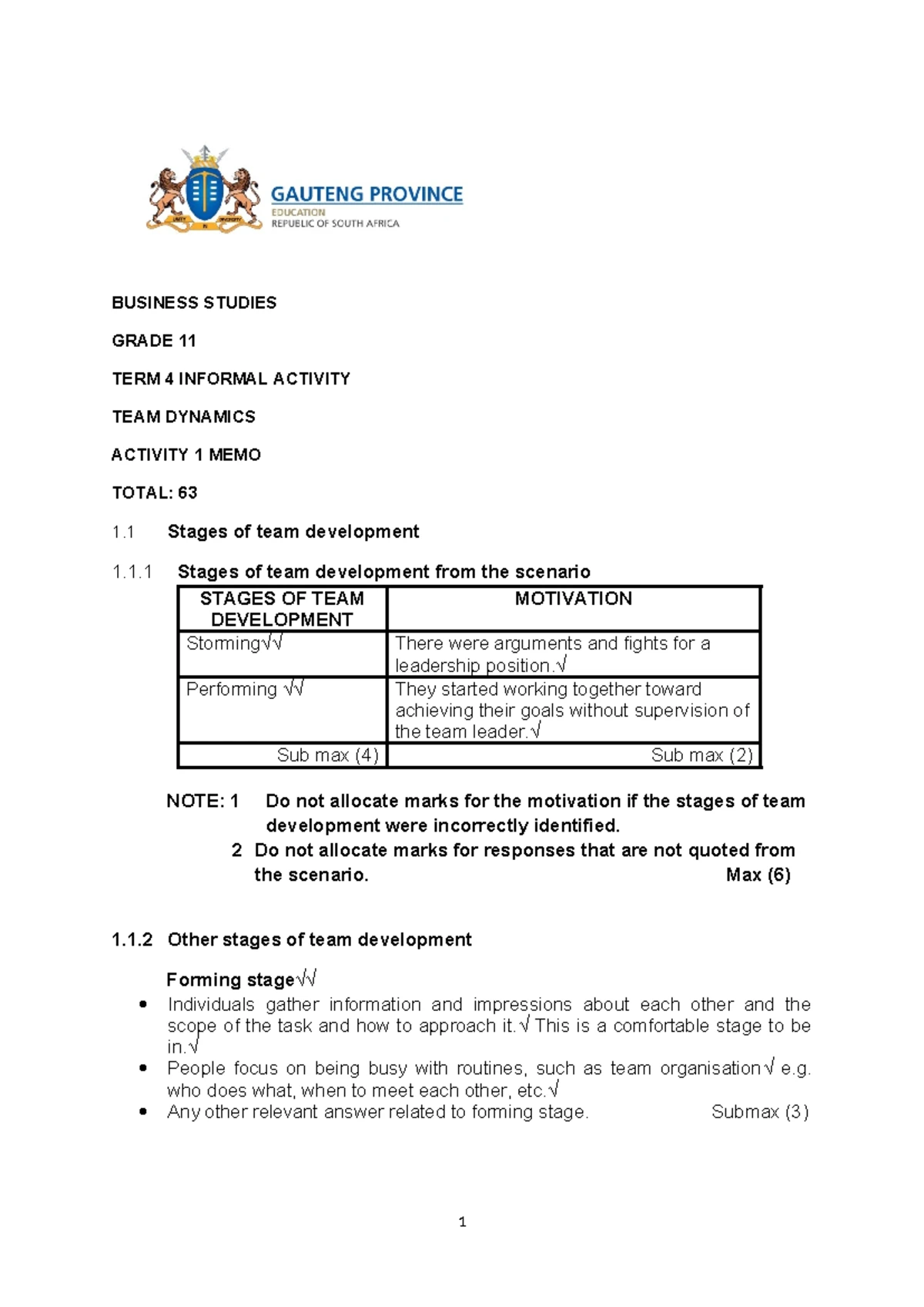 2024 SBA Mathematics Grade 10: Assessment Tasks & Guidelines - Studocu