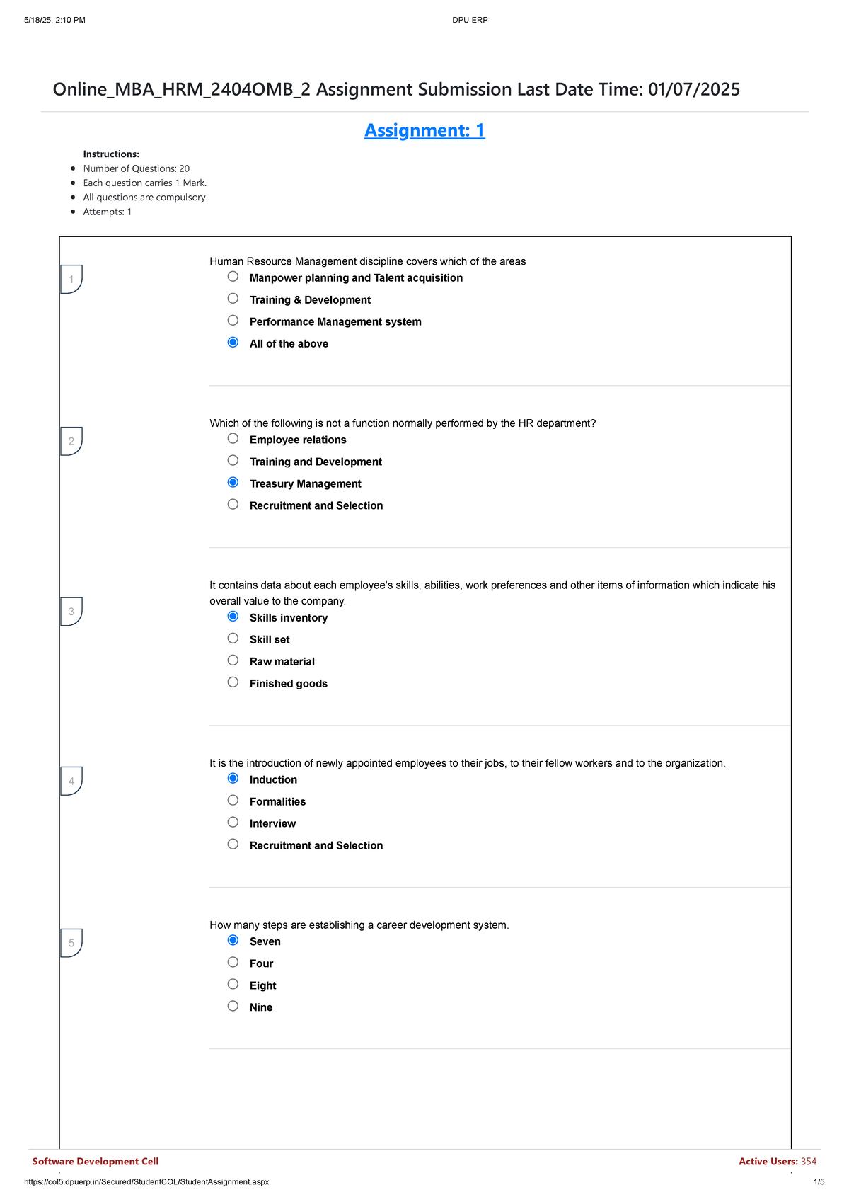 HRM 2404OMB_2: Assignment 1 & 2 Submission Guidelines and Key Insights - Studocu