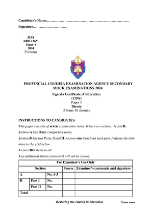 Budini SS PHY 1 S5 BOT III 2024 - © 2024 Beginning of Term III ...