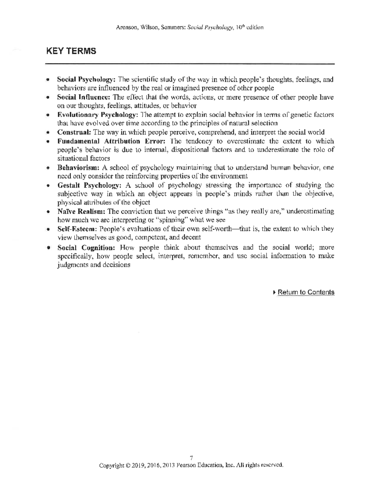 Key Terms in Social Psychology - Study Guide - Studocu