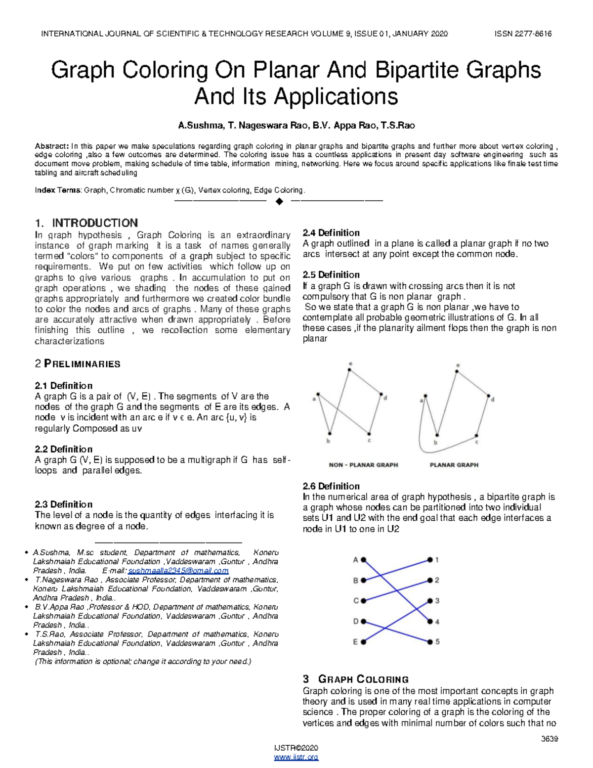 Graph Coloring in Planar & Bipartite Graphs: Applications & Insights ...