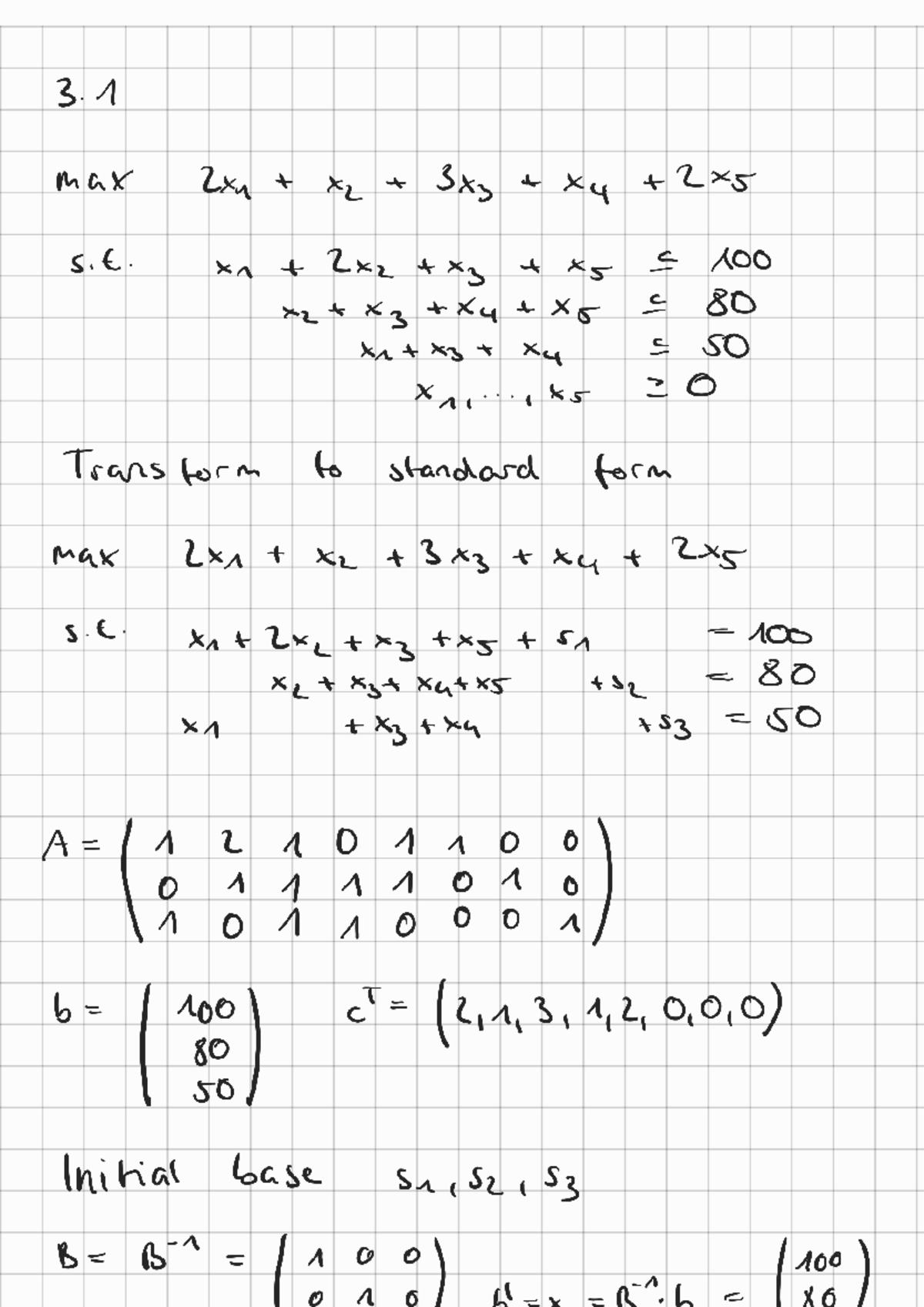 Exercise 03: Optimization Techniques and Standard Form Transformation - Studocu
