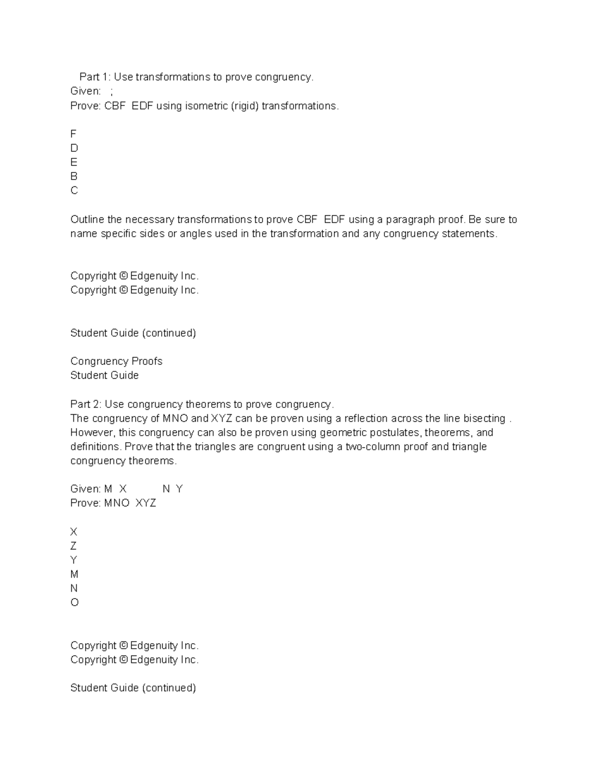 Untitled document - the name is k jon - Part 1: Use transformations to ...