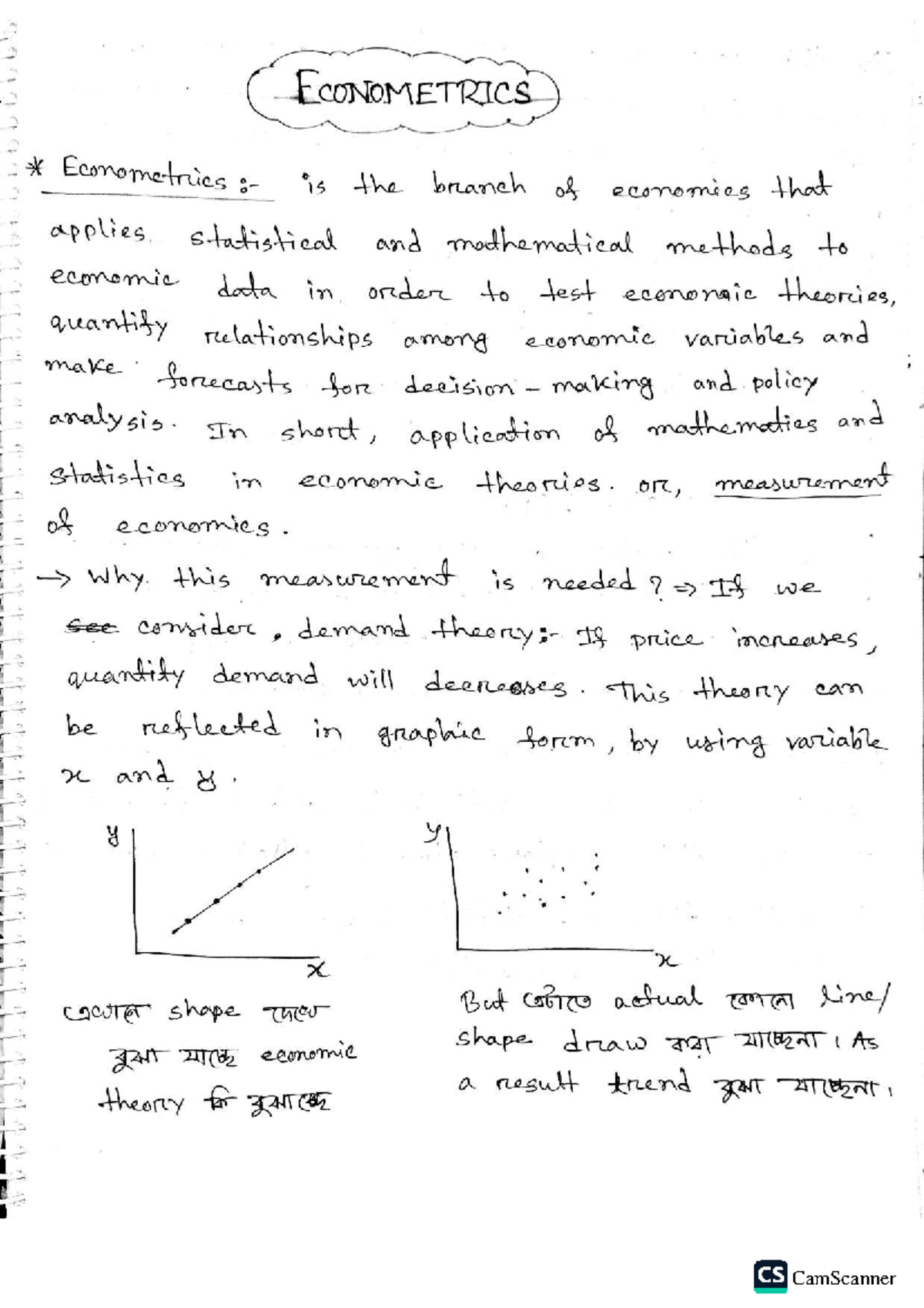 Econ 101: Advanced Econometric Methods and Applications - Studocu