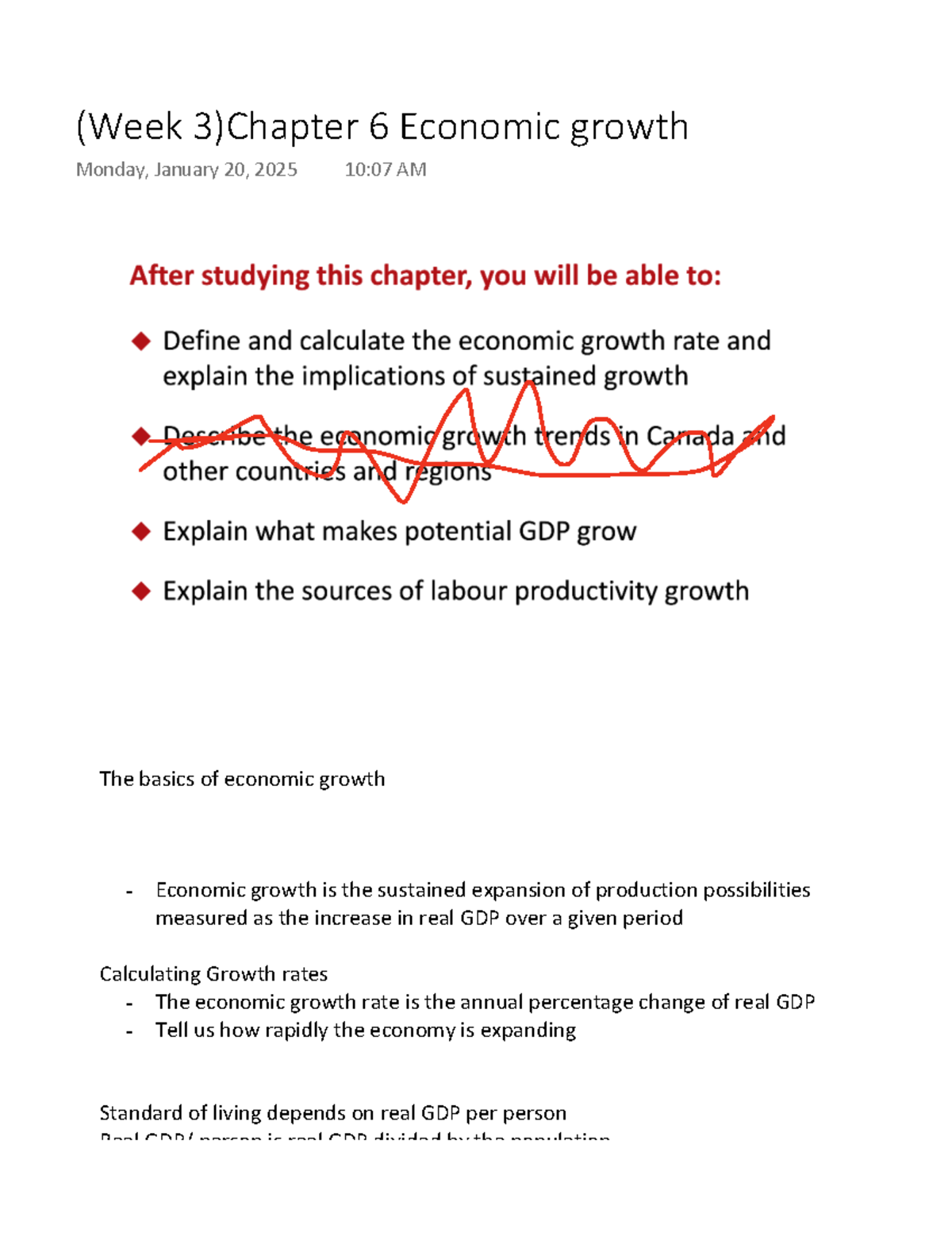 (Week 3) Chapter 6: Understanding Economic Growth Dynamics - Studocu