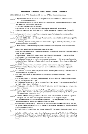 ACC111 First Exam Financial Accounting and Reporting - Question 1 ...