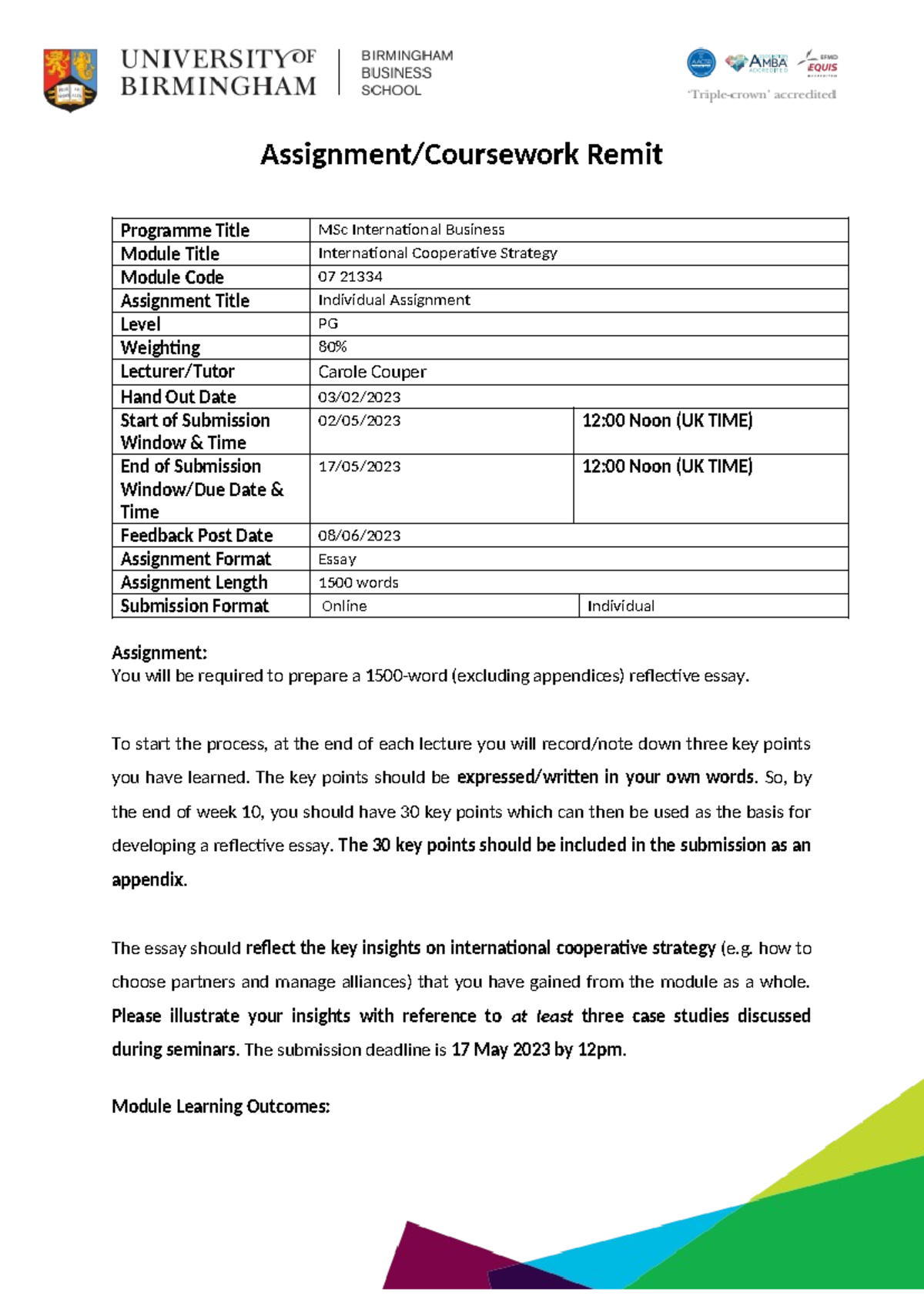 ICS 2022-23 Assignment Remit individual assignment- Final-1 ...