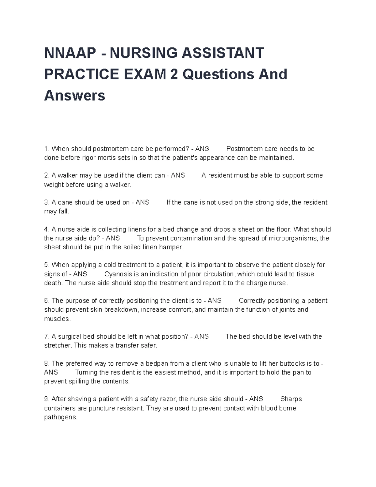 HCPCS Level II Coding: Exam Questions & Answers (D O C LA U R A 5 ...