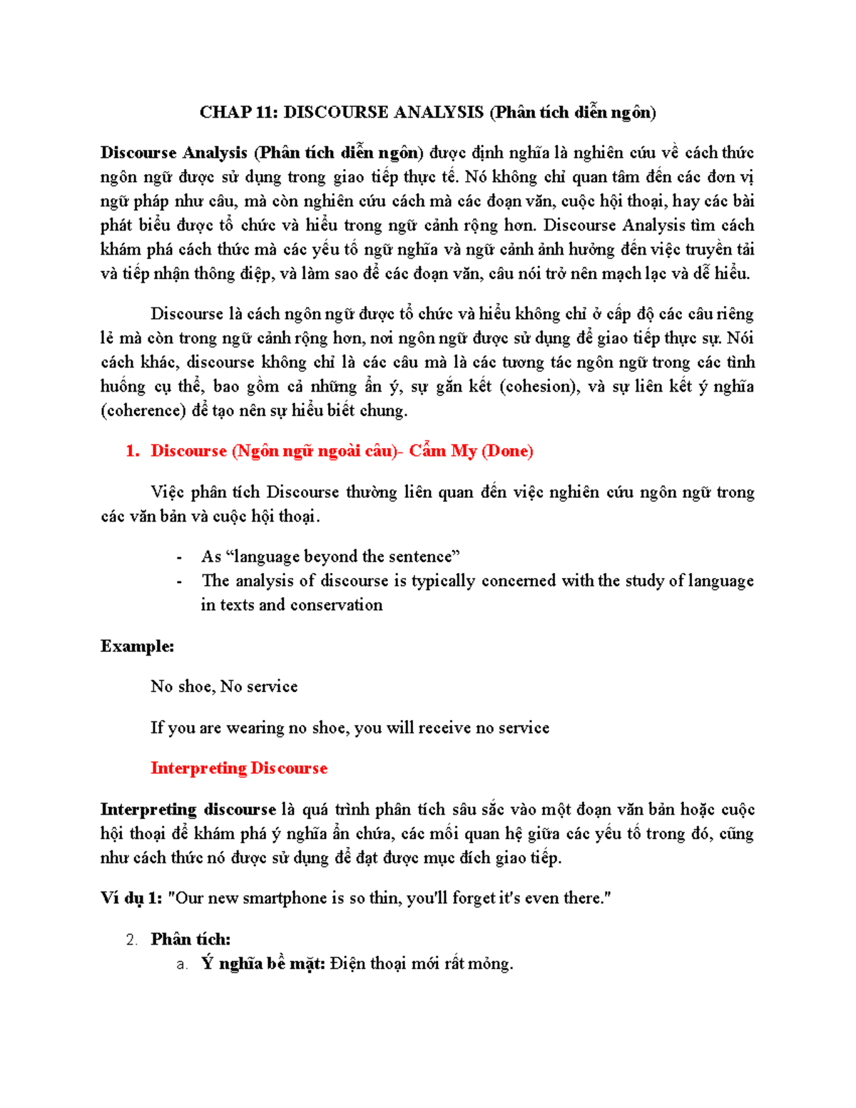 CHAP 11: Discourse Analysis and Its Implications in Communication - Studocu