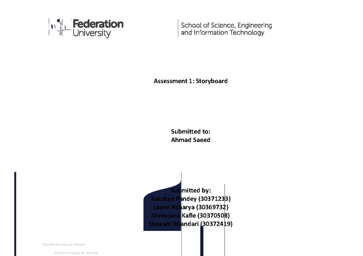Assessment #1 - Project Storyboard - Assessment 1: Storyboard Submitted ...