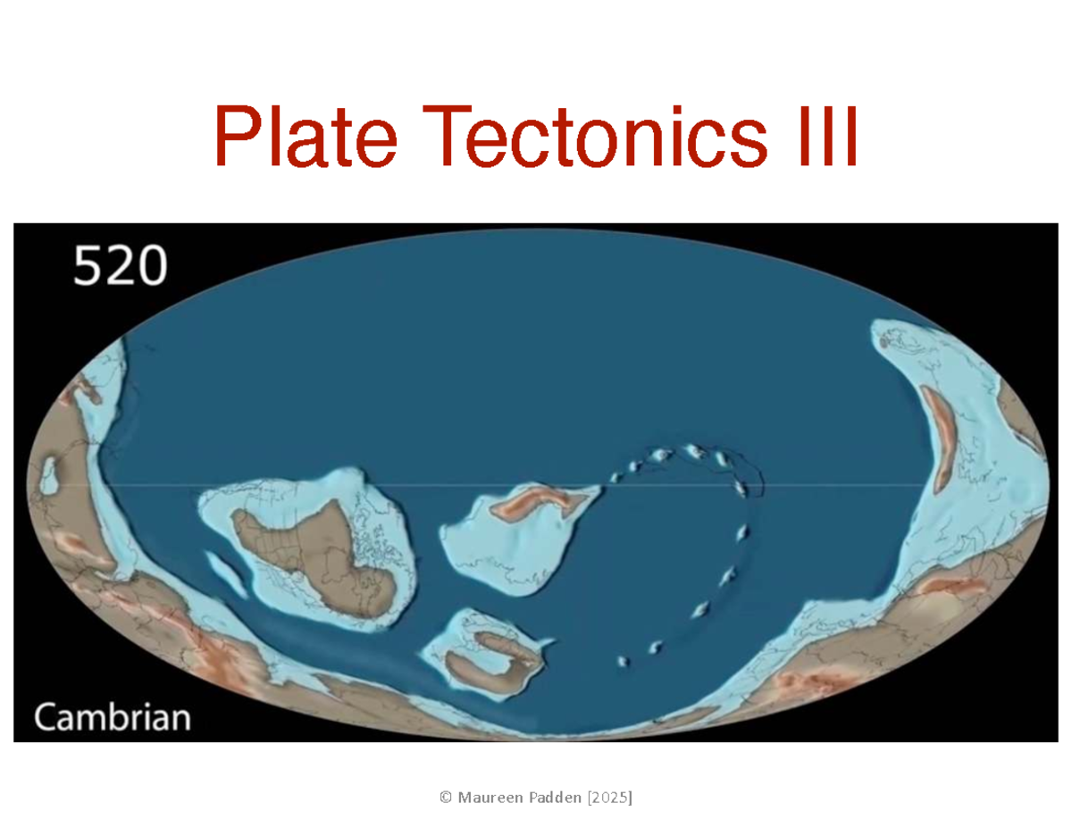 1G03 Lecture 5: Understanding Plate Tectonics and Boundaries - Studocu
