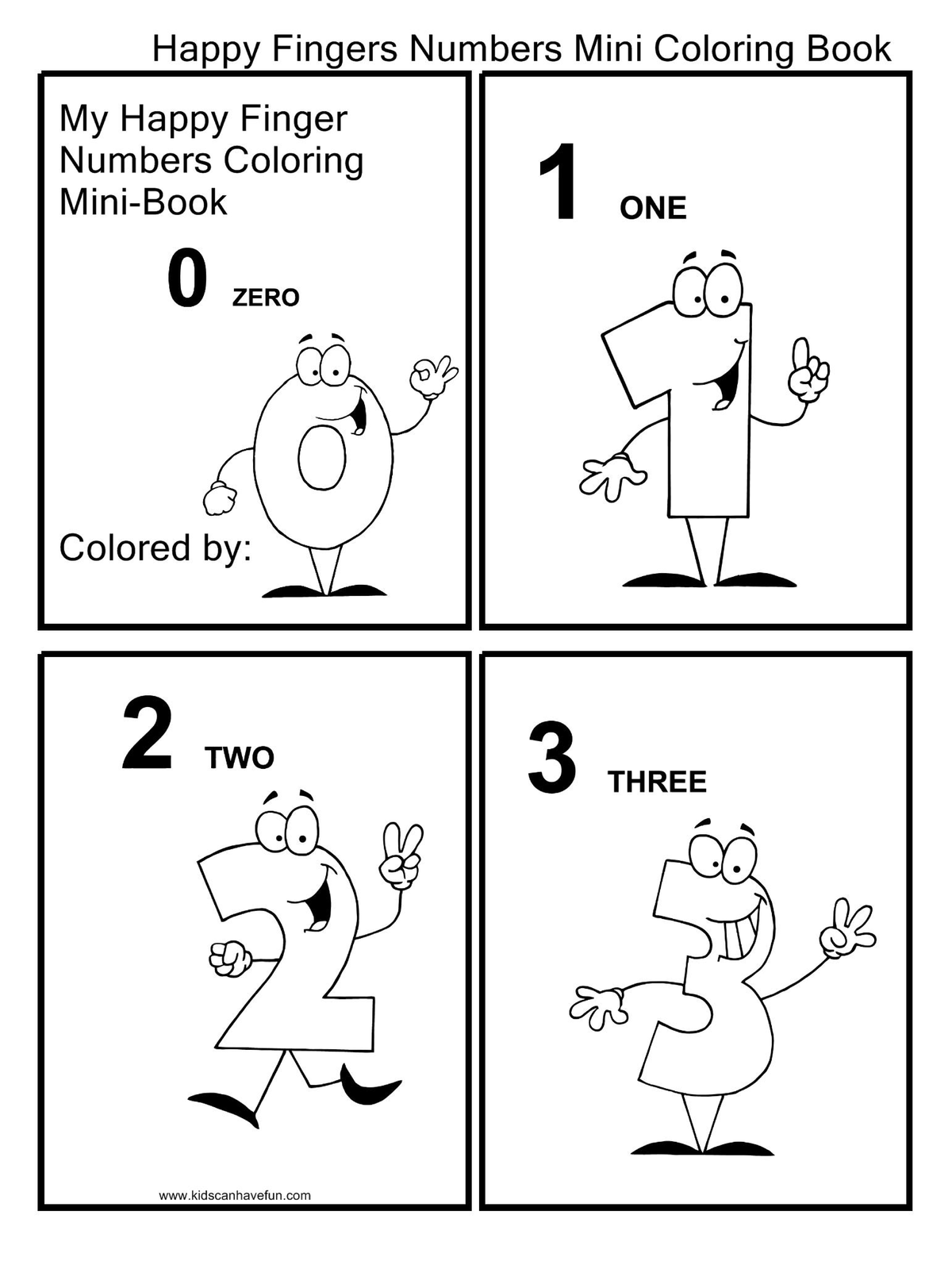 Happynumberscoloring - HD 386 - Happy Fingers Numbers Mini Coloring ...