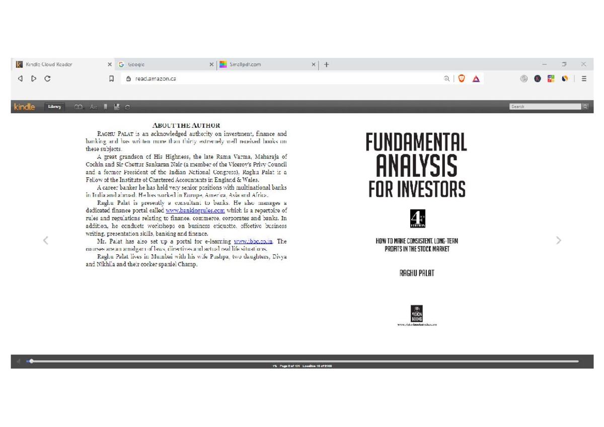 Fundamental analysis by raghu palat the - Kindle Cloud Reader x Google ...