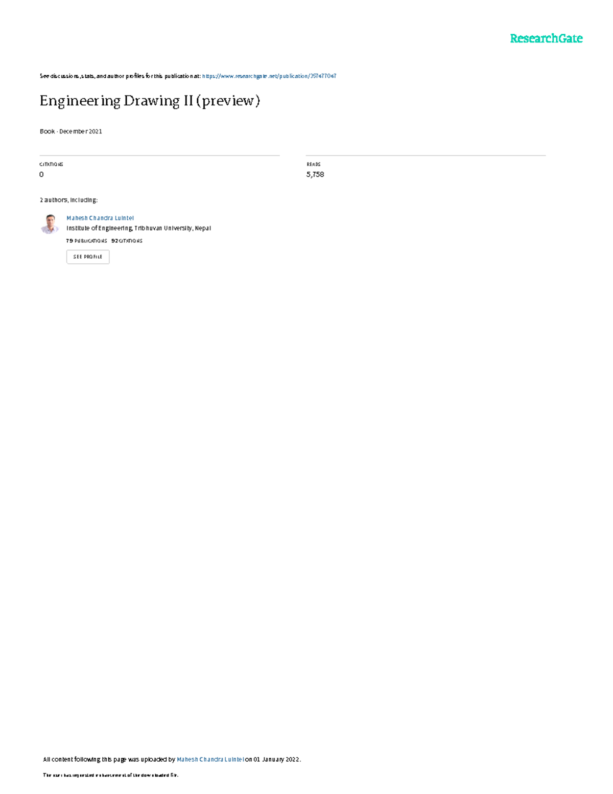 Engineering Drawing II: Conventional Practices & Pictorial Techniques ...