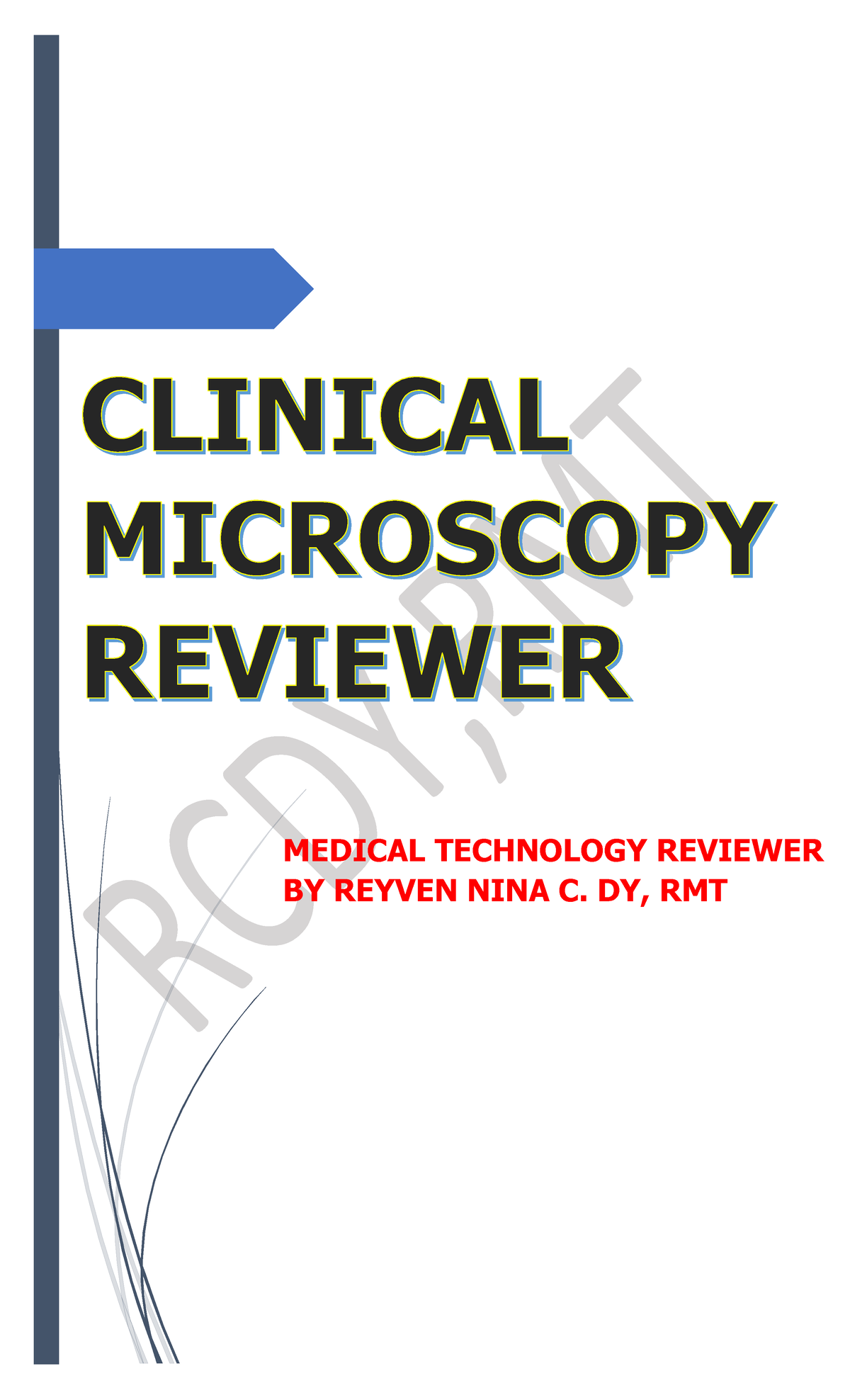 Clinical Microscopy - clinmic - MEDICAL TECHNOLOGY REVIEWER BY REYVEN ...