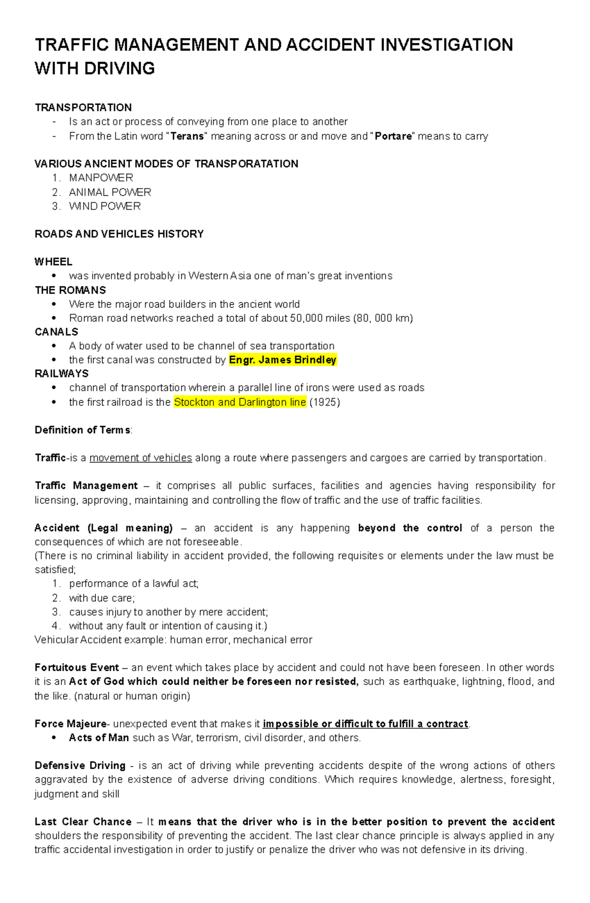 04 Traffic Management - Lecture Notes on Accident Investigation and ...